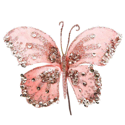 Bright Pink Butterfly -20cm - Christmas Elves