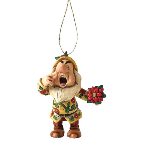 Jim Shore "Sneezy" Dwarf Ornament - 7cm - Christmas Elves