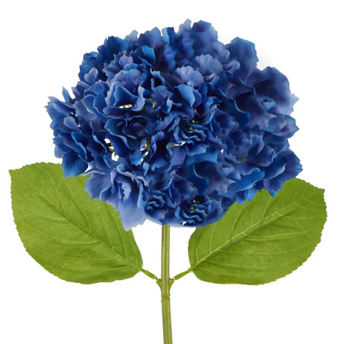 Electric Blue Hydrangea Stem - 50cm - Christmas Elves