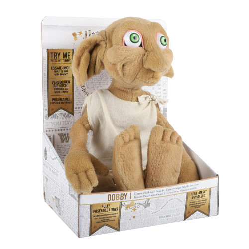 Harry Potter Dobby Feature Plush with Sound - 33cm - Christmas Elves