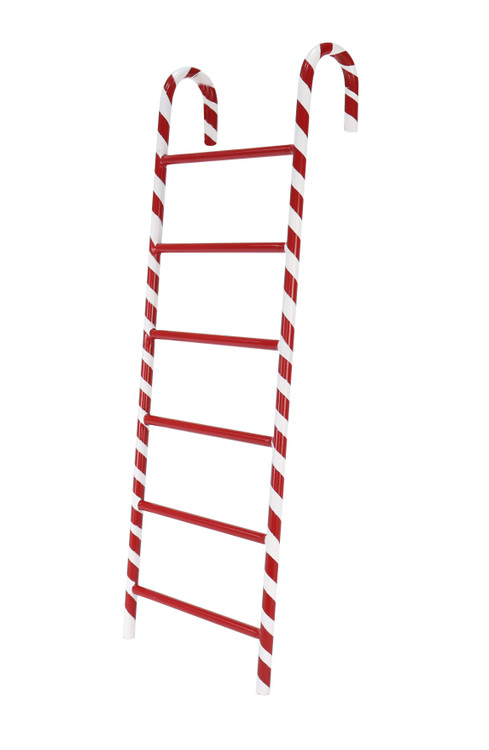 Metal Candy Cane Ladder - 60cm - Christmas Elves