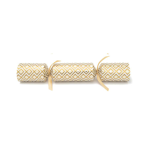 Single Gold Diamonds Christmas Cracker - 30cm - Christmas Elves