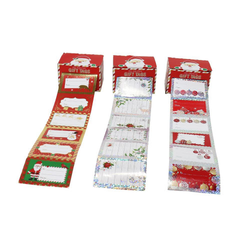 Gift Tag Sticker Roll in Box (Pack of 36) - Christmas Elves