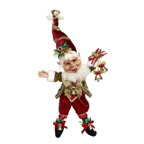 Mark Roberts Bell Ringer Elf (Small) - 32.5cm - Christmas Elves