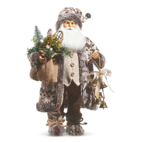 Natural Brown Scandi Santa - 46cm - Christmas Elves