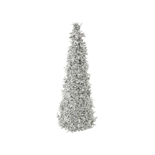 Green Ice Silver Cone Tree - 46cm - Christmas Elves