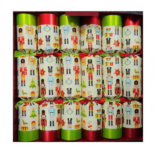 Racing Nutcracker Christmas Crackers (Pack of 6) - 33cm - Christmas Elves