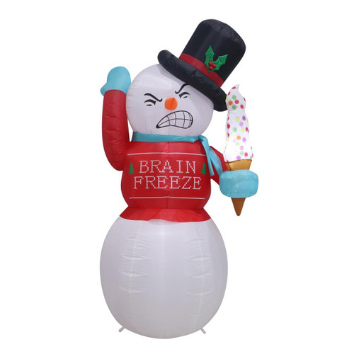 Airpower Inflatable Brain Freeze Snowman - 180cm - Christmas Elves