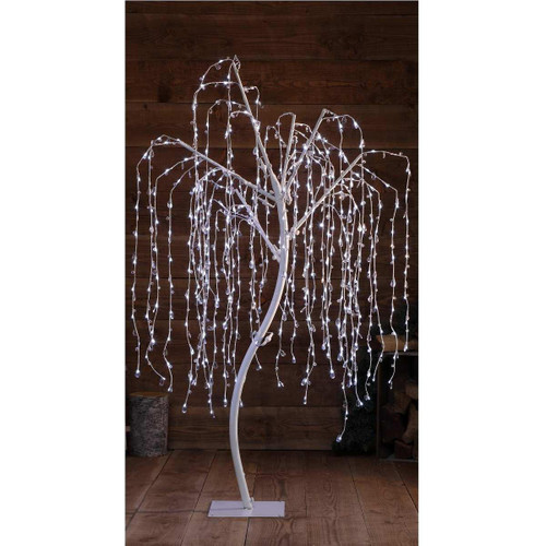LED Crystal Jewelled Willow Tree Twinkle White - 1.8m - Christmas Elves