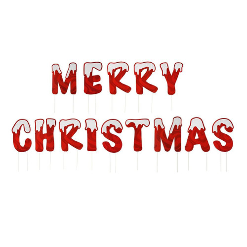 Merry Christmas Yard Letters Corflute (Set of 14) - Christmas Elves