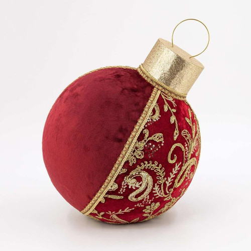 Red gold christmas baubles store