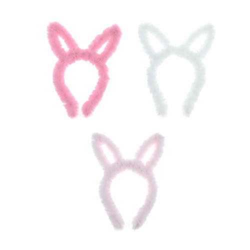 Plush Easter Bunny Tiara Headband (3 Colours) - Christmas Elves
