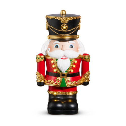 Red Traditional Christmas Prelit Nutcracker - 31cm - Christmas Elves