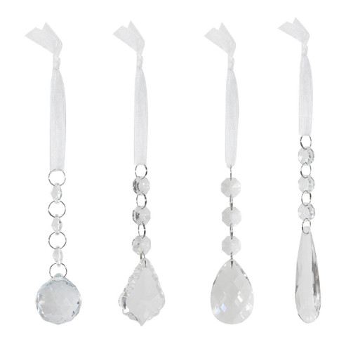 Hanging Crystal Drop (4 Styles) - Christmas Elves