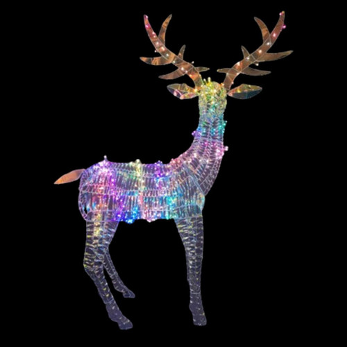 Multicolour LED Reindeer Outdoor (Remote Control) - 1.8m - Christmas Elves