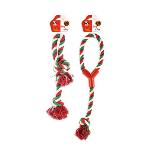 Christmas Rope Dog Toy (2 Styles) - Christmas Elves