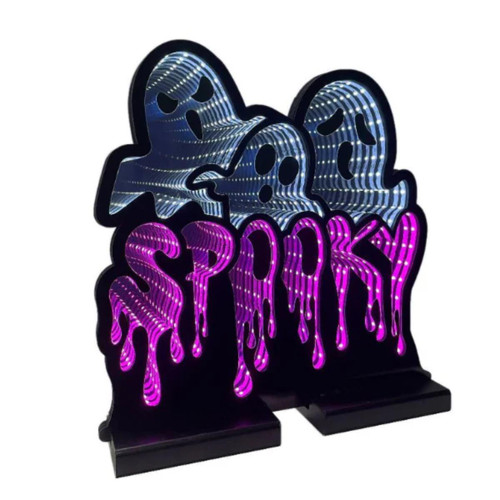 Halloween Spooky Ghosts Infinity Light (Indoor) - 40cm - Christmas Elves