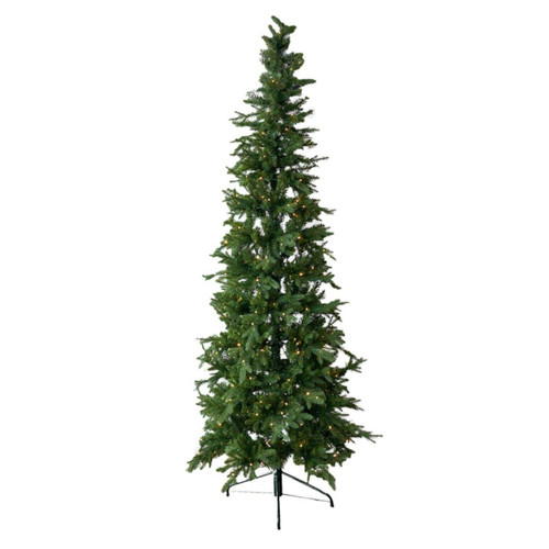 7.5FT Prelit Slim Cedar Christmas Tree - Multi Coloured - Christmas Elves