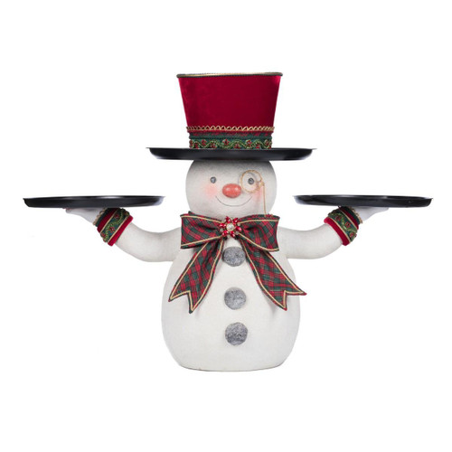 Snowman Serving Plate - 69cm - Christmas Elves