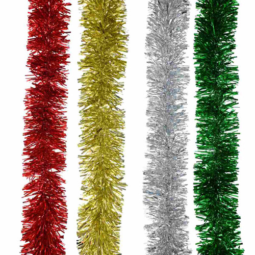 Metallic Deluxe Wide Tinsel (4 Styles) - 3m