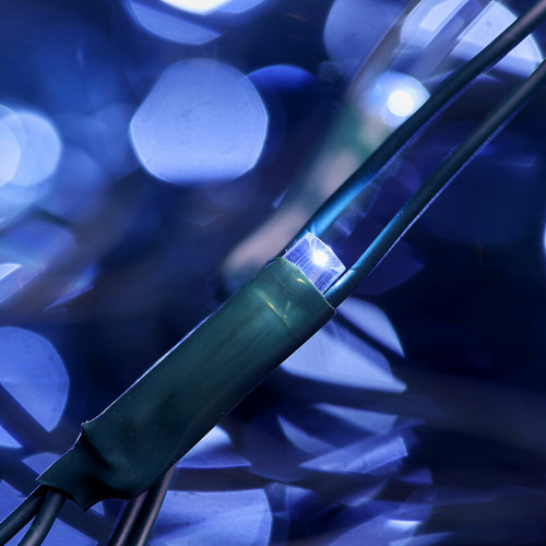 3m x 2m White Colour Net Light with Green Wire