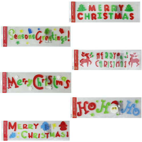 Christmas Gel Window Stickers
