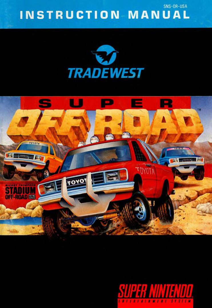 *USED* SNES SUPER OFF ROAD (MANUAL ONLY) - LEVEL UP VIDEO GAMES