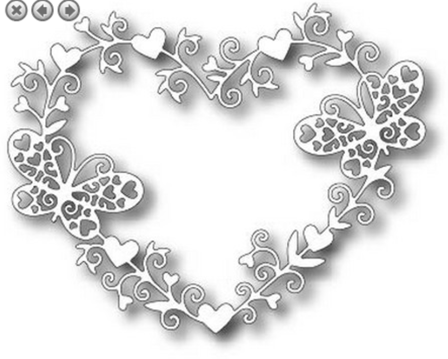 Tutti Designs Love Butterfly Frame Die (Tutti-201) - The Rubber Buggy