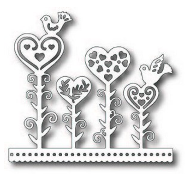 Tutti Designs Heart Flower Garden Die (Tutti-206) - The Rubber Buggy