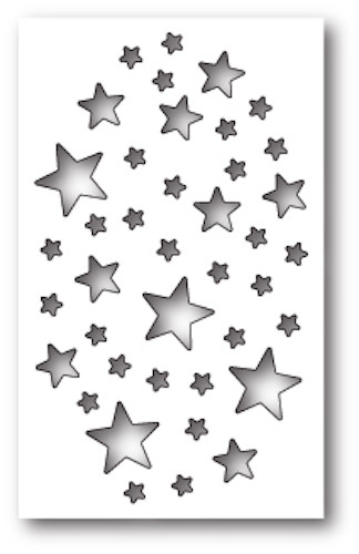Memory Box Die - Shimmer Star Collage - The Rubber Buggy