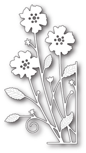 Memory Box Die - Large Antilles Floral Right Corner- The Rubber Buggy