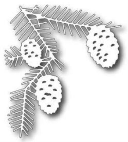 Memory Box Die - Pinecone Corner Craft Die - The Rubber Buggy
