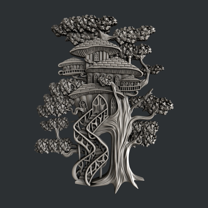 Zuri Designs, Inc - Silicone Mold - Tree House (ER-TH01) - The Rubber Buggy
