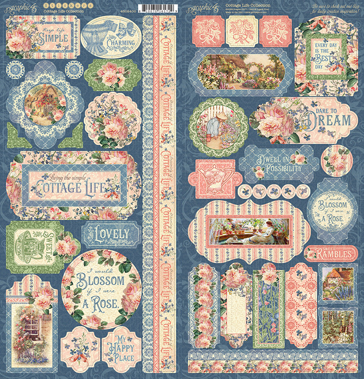 Graphic 45 Cottage Life - Cardstock Stickers (4502400) - now available ...