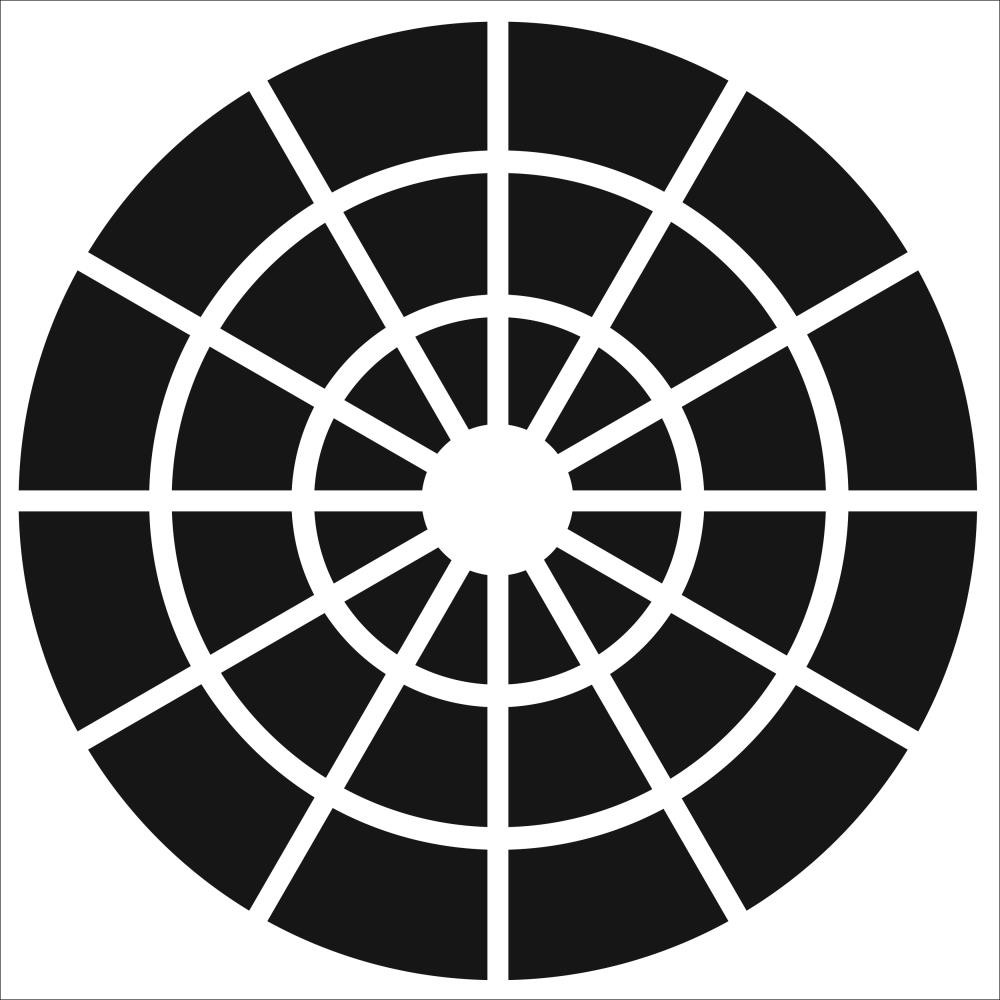Crafters Workshop 6 x 6 Stencil - Color Wheel (TCW970) - The Rubber Buggy