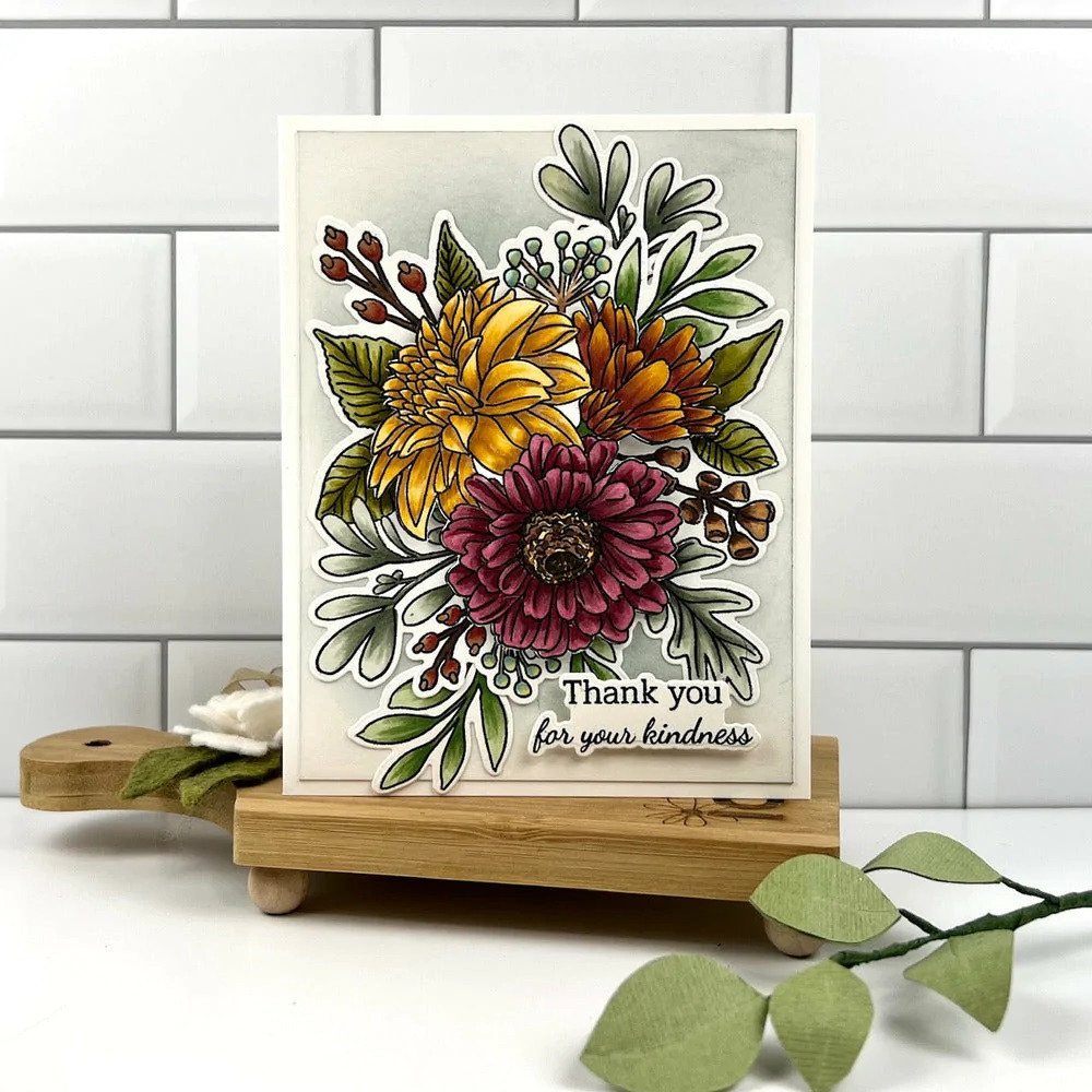 Honey Bee Stamps - 6x8 Stamp Set - Beautiful Blooms (HBST-450) - The ...