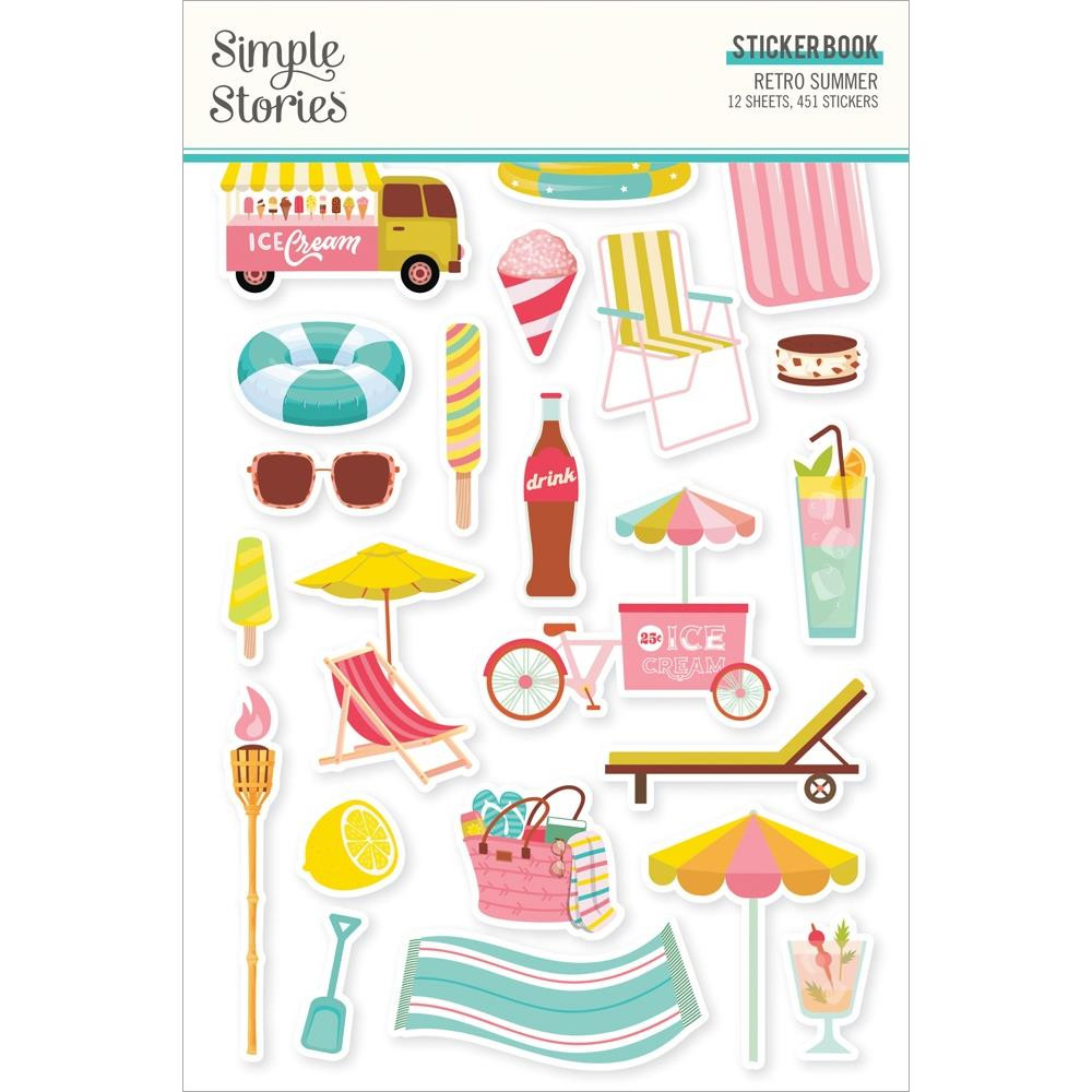 Simple Stories - Retro Summer Sticker Book (SS-20020) - The Rubber Buggy