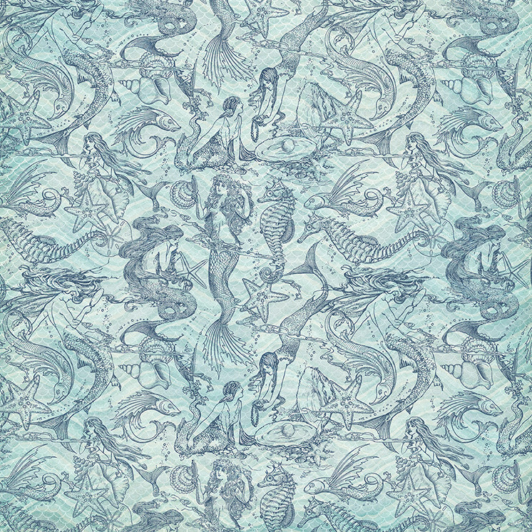 Graphic 45 Make A Splash 12 x 12 Wish Upon A Starfish Scrapbook Paper ...