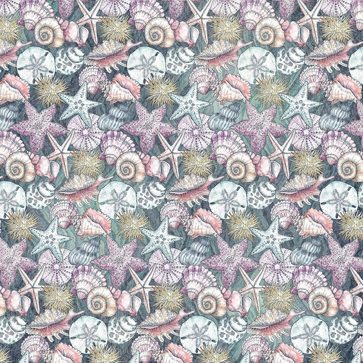 Graphic 45 Make A Splash 12 x 12 Shellabrate Scrapbook Paper (4502663 ...