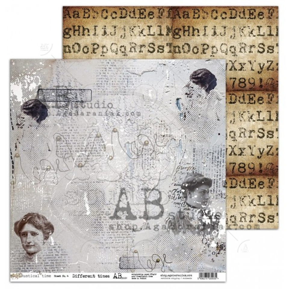 AB Studios - Rustical Time - 12x12 Scrapbook Paper Pack (ABSB-RT) at ...