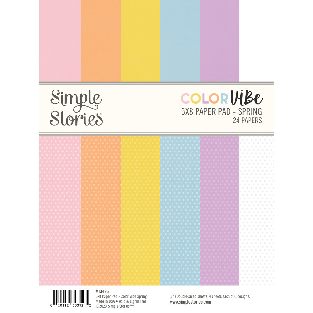 Simple Stories Color Vibe Spring 6x8 Pad (SS-13496) - The Rubber Buggy