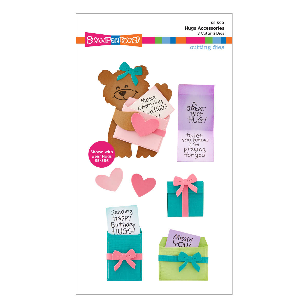 Spellbinders - Stampendous Hugs Collection - Hugs Accessories Etched ...
