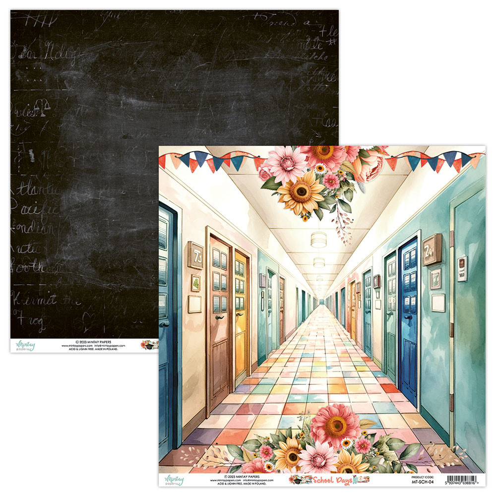 Mintay Papers - School Days - 6 x 6 Collection (MT-SCH-08) - The Rubber ...