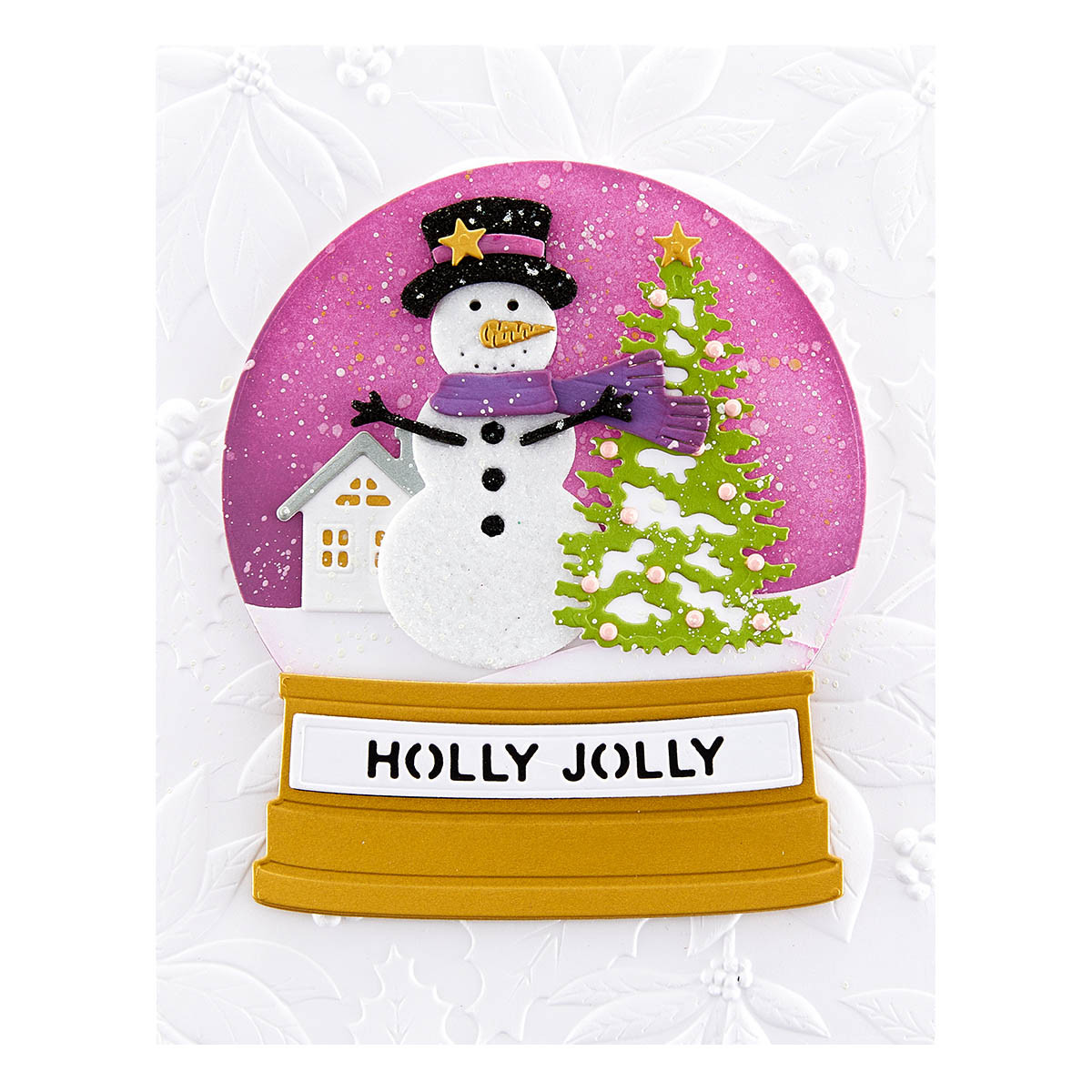 Spellbinders - Simon's Snow Globes Collection - Snowman Scene Etched ...