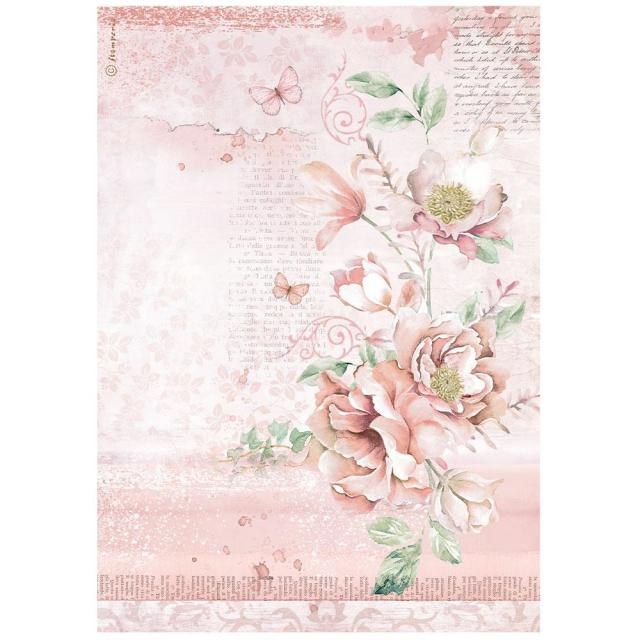 Stamperia - Roseland - A4 Rice Paper - Flowers (DFSA4783) The Rubber Buggy