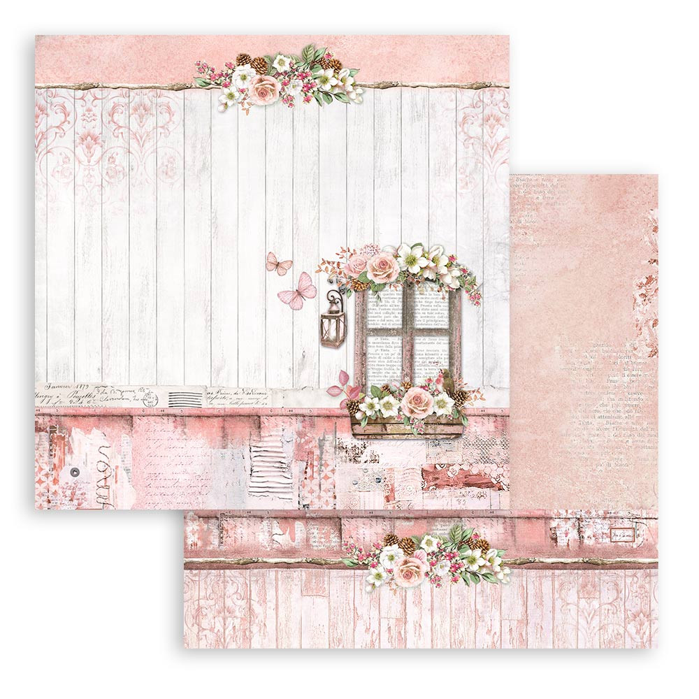 Stamperia - Roseland - 12x12 Scrapbook Paper - Window (SBB935) The ...