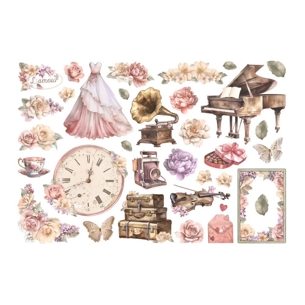 Stamperia - Romance Forever Ceremony - Ephemera Journaling (DFLCT38 ...