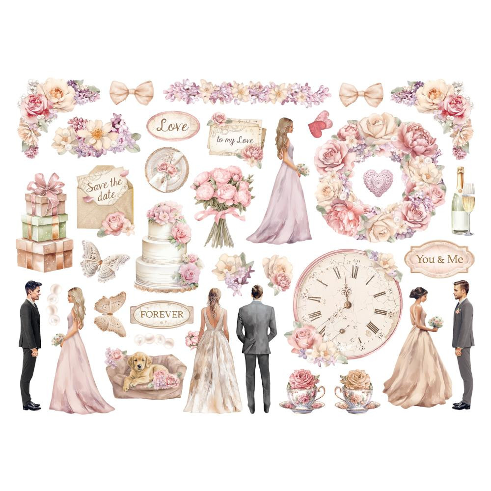 Stamperia - Romance Forever Ceremony - Die Cut Assortment (DFLDC89) The ...