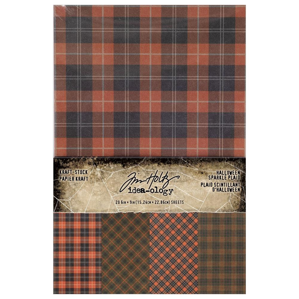 Tim Holtz Idea-ology Kraft-Stock Stack Cardstock Pad 6"X9"- Halloween ...
