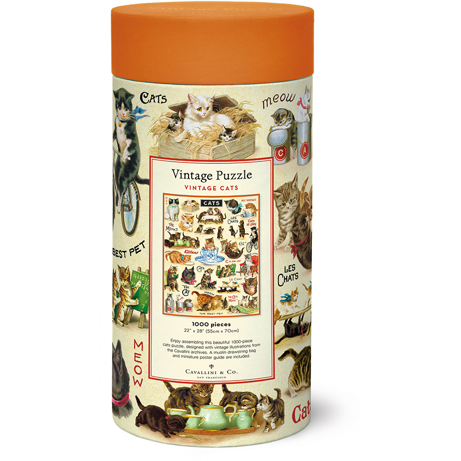 Cavallini & Co - 1000 Piece Puzzle - Vintage Cats